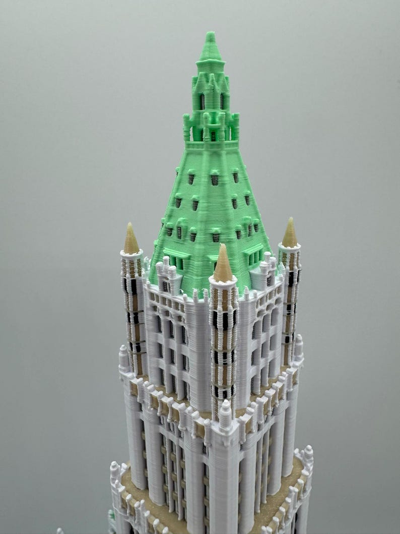 Woolworth Building Model- 3D Printed Full Color - Etsy