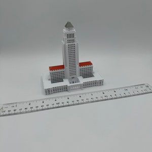 LA City Hall Model- 3D Printed Full Color - Etsy