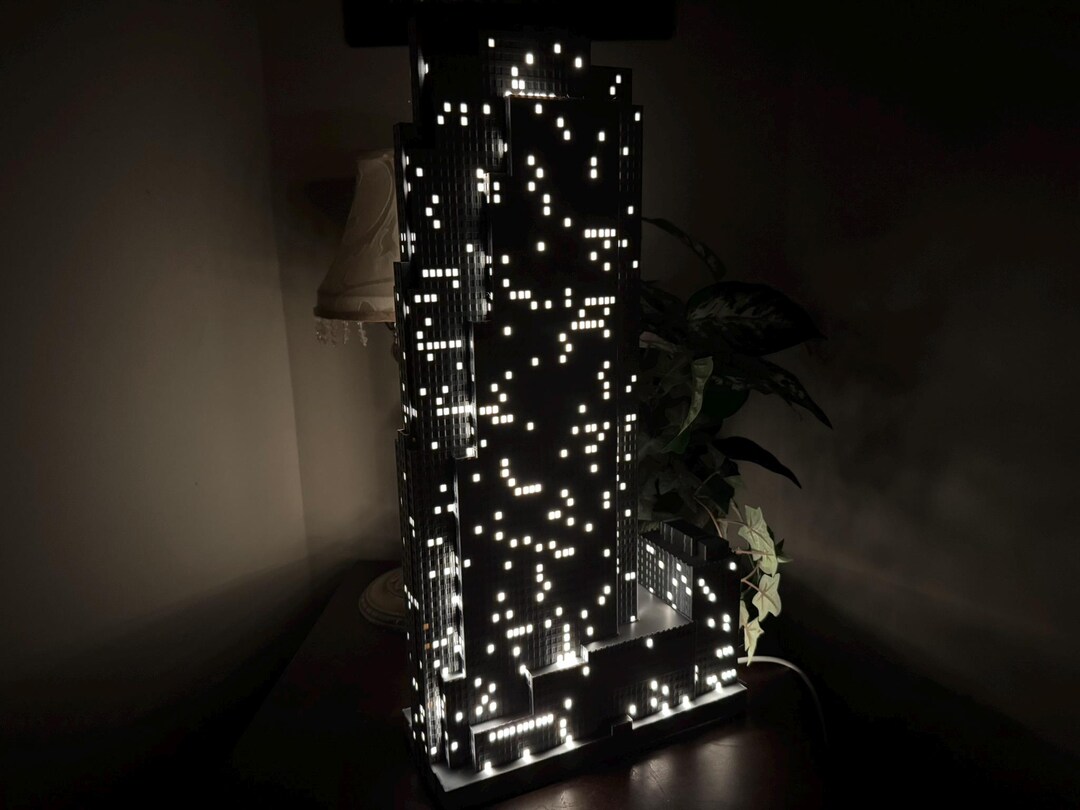 30 Rockefeller Plaza Light up Model- 3D Printed - Etsy