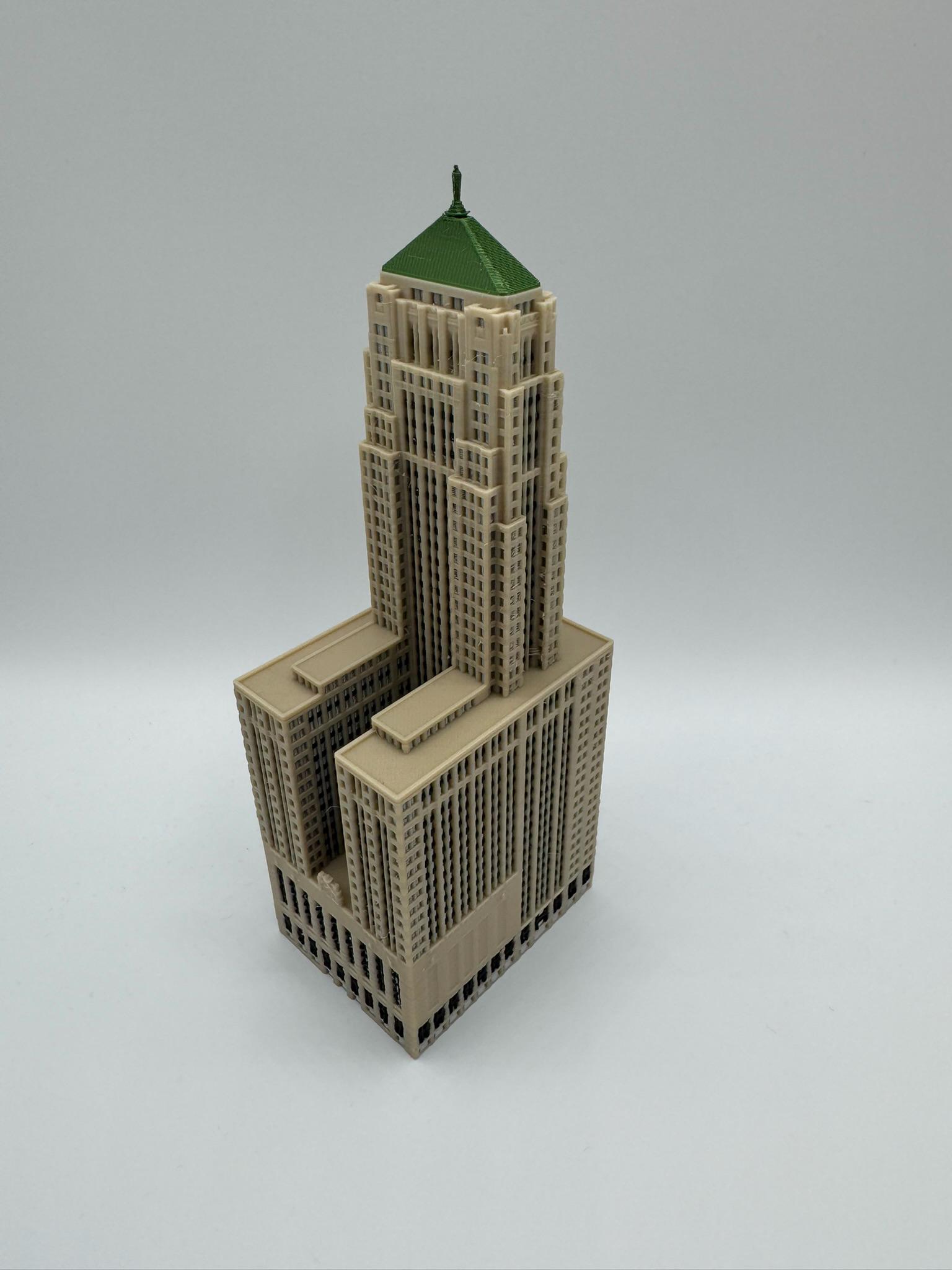 Chicago Board of Trade Building Model- 3D Printed Full Color - Etsy