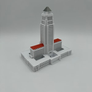 LA City Hall Model- 3D Printed Full Color - Etsy