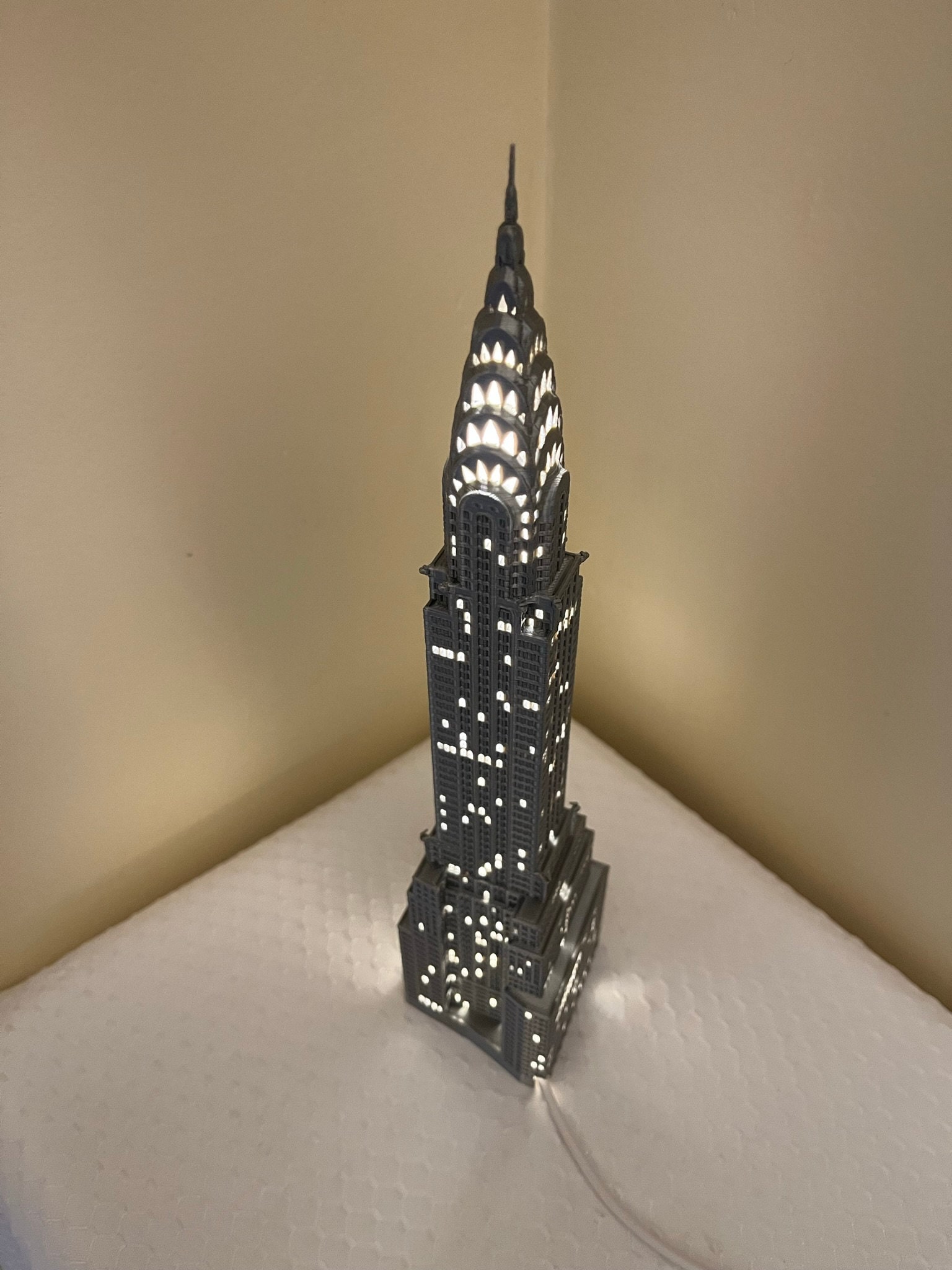 Chrysler Building Light up Model Small- 3D Printed - Etsy