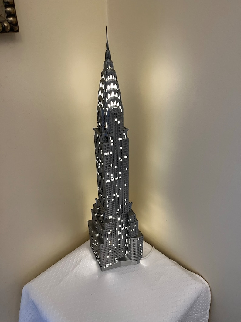 Chrysler Building Light up Model 3D Printed first Edition - Etsy
