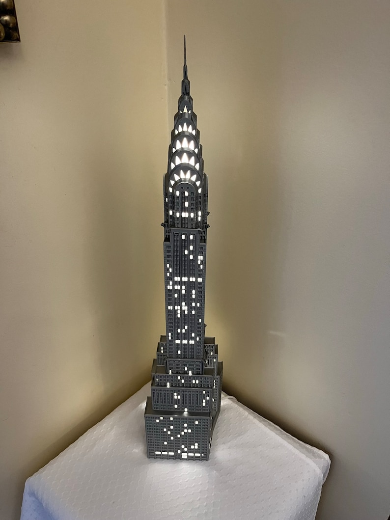Chrysler Building Light up Model 3D Printed first Edition - Etsy
