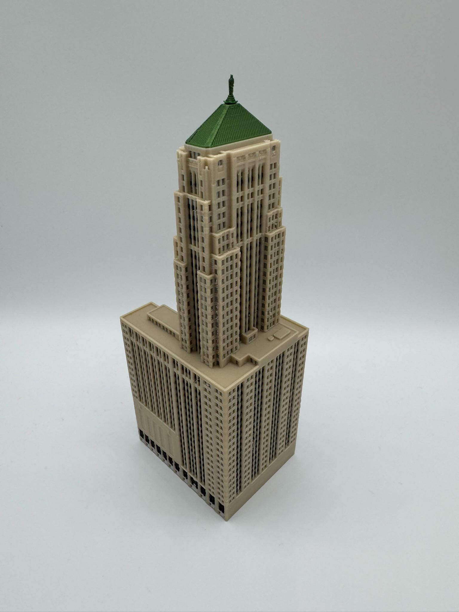 Chicago Board of Trade Building Model- 3D Printed Full Color - Etsy