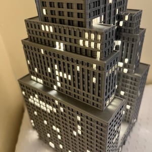 Chrysler Building Light up Model- 3D Printed - Etsy