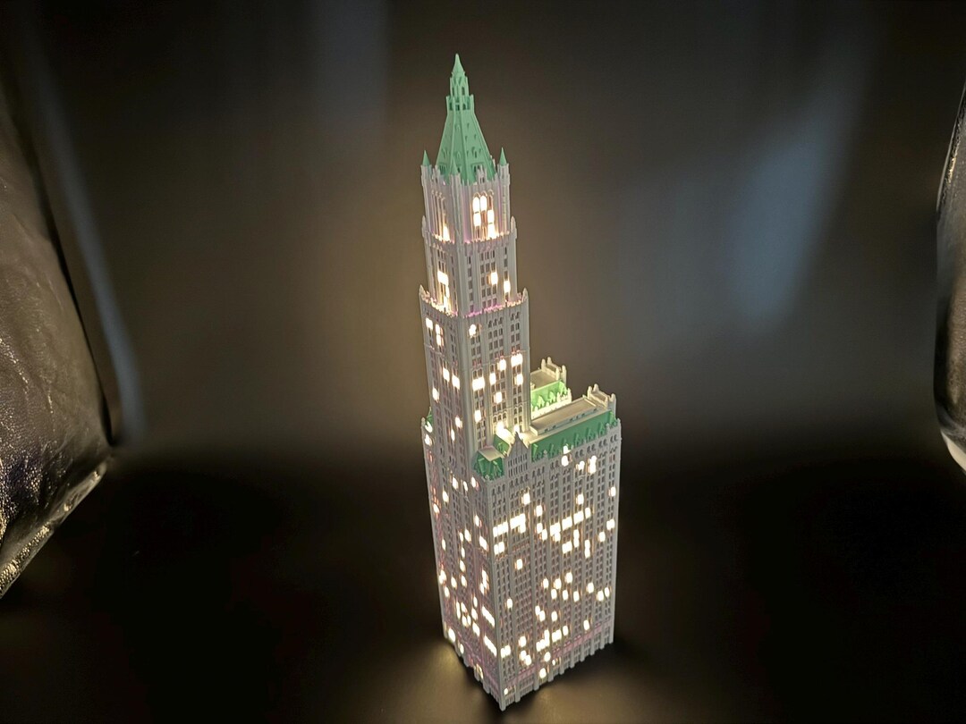 Woolworth Building Light up Model- 3D Printed - Etsy
