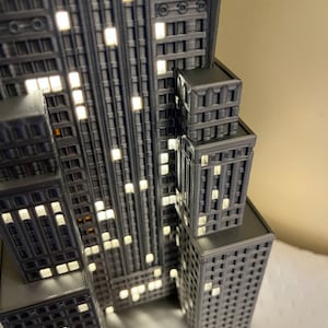 Chrysler Building Light up Model- 3D Printed - Etsy