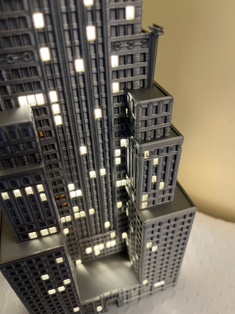 Chrysler Building Light up Model 3D Printed first Edition - Etsy