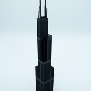 Sears Tower Model 3D Printed | Etsy