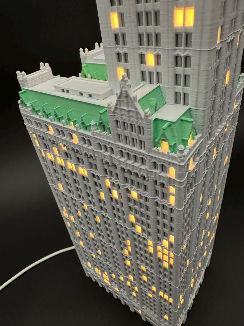 Woolworth Building Light up Model- 3D Printed - Etsy