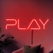 Play Neon Sign, Play Led Sign, Game Room Neon Sign, Playroom Neon Sign ...
