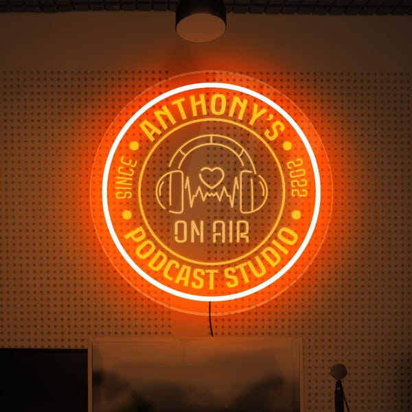 Custom Podcast Sign - Etsy