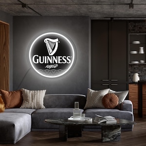 Guinness Neon Sign, Guinness Led Sign, Guinness Beer Logo, Guinness ...