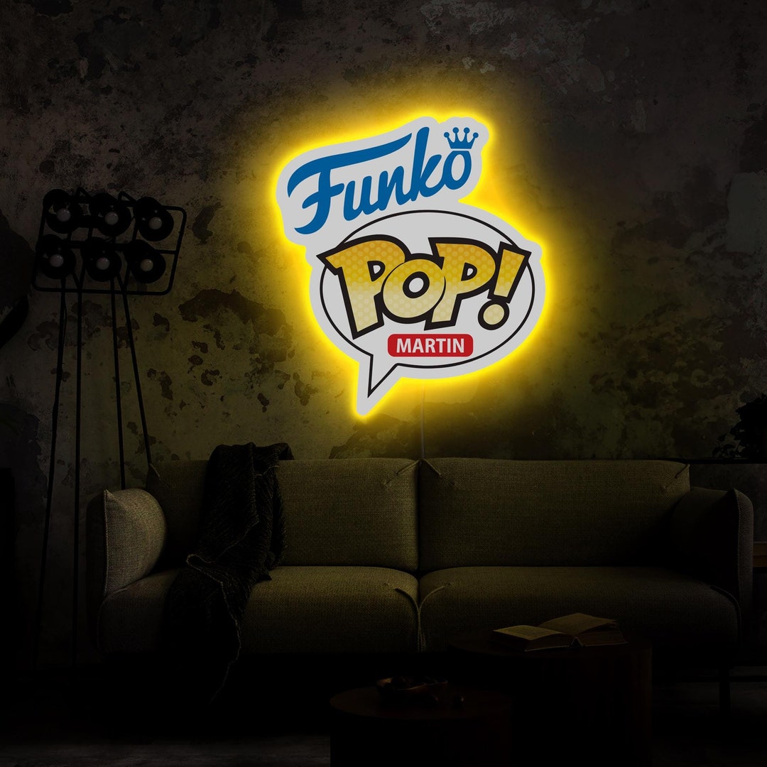 Funko Pop Neon Sign, Custom Funko Pop Sign, Personalized Funko Pop Sign ...