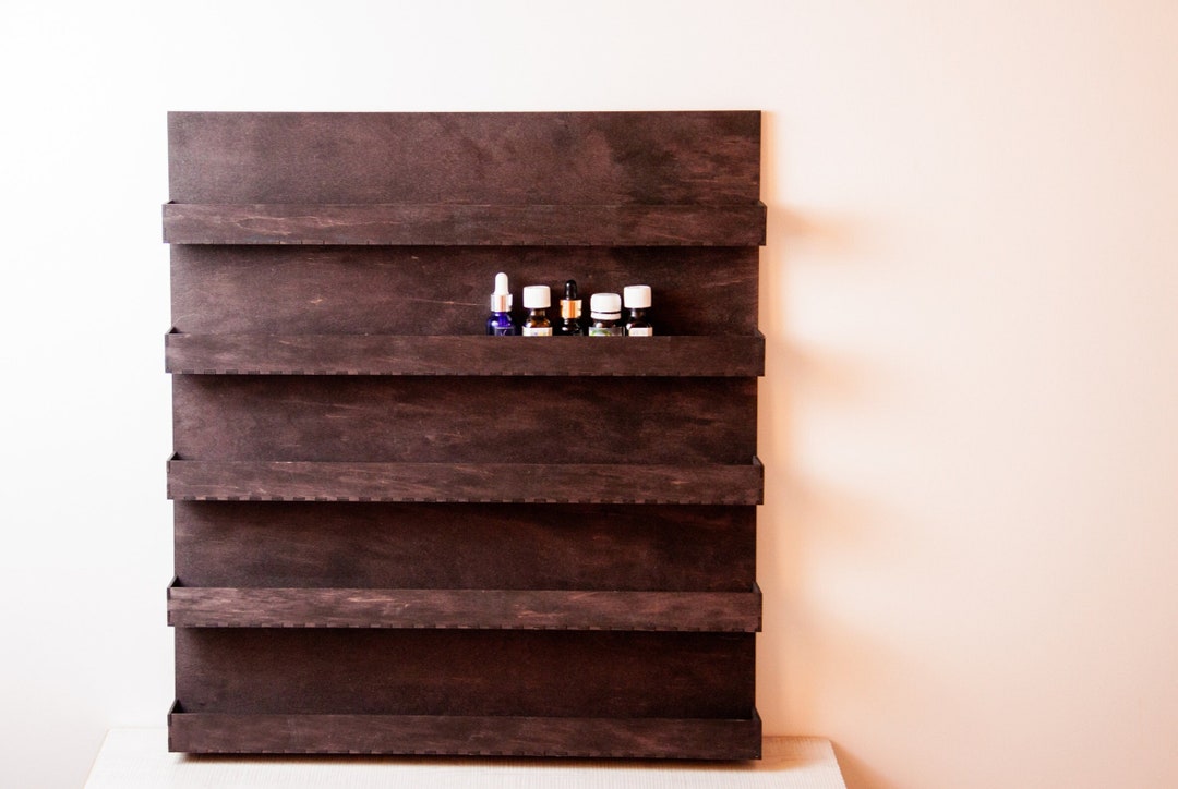 Essential Oil Display Case, Essential Oils Wall Shelf, Essential Oil ...