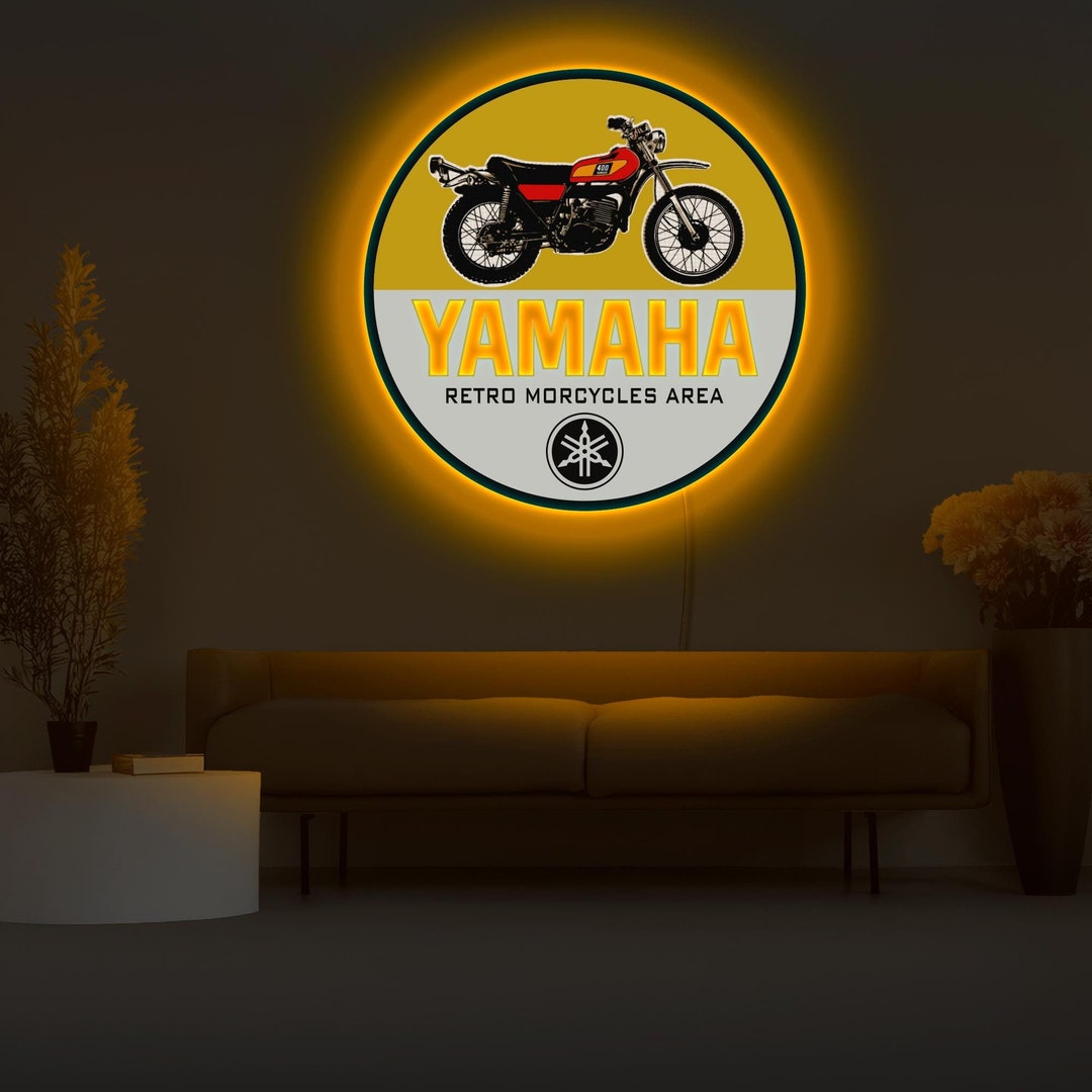 Yamaha Motorcycle Neon Sign, Yamaha Motorcycle Logo, Yamaha Lover Gift ...