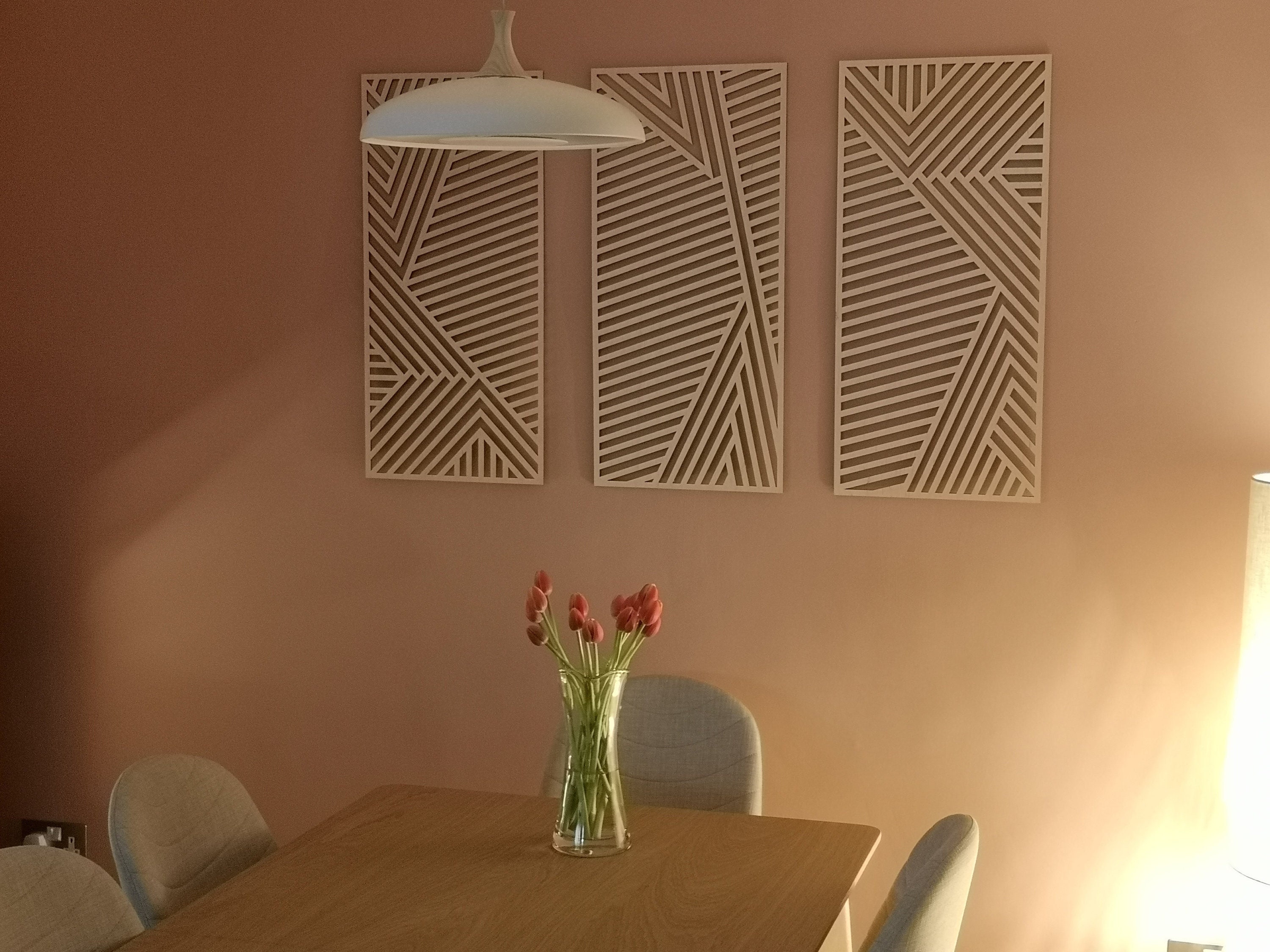 Geometric Wood Wall Panel Wood Panel Wall Art Wood Wall Art | Etsy