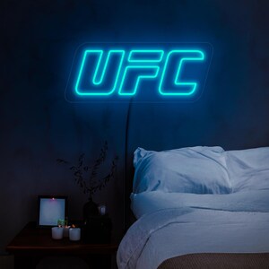 UFC Neon Sign, UFC Logo, Ufc Led Sign, Fighting Neon Sign, Boxing Neon ...