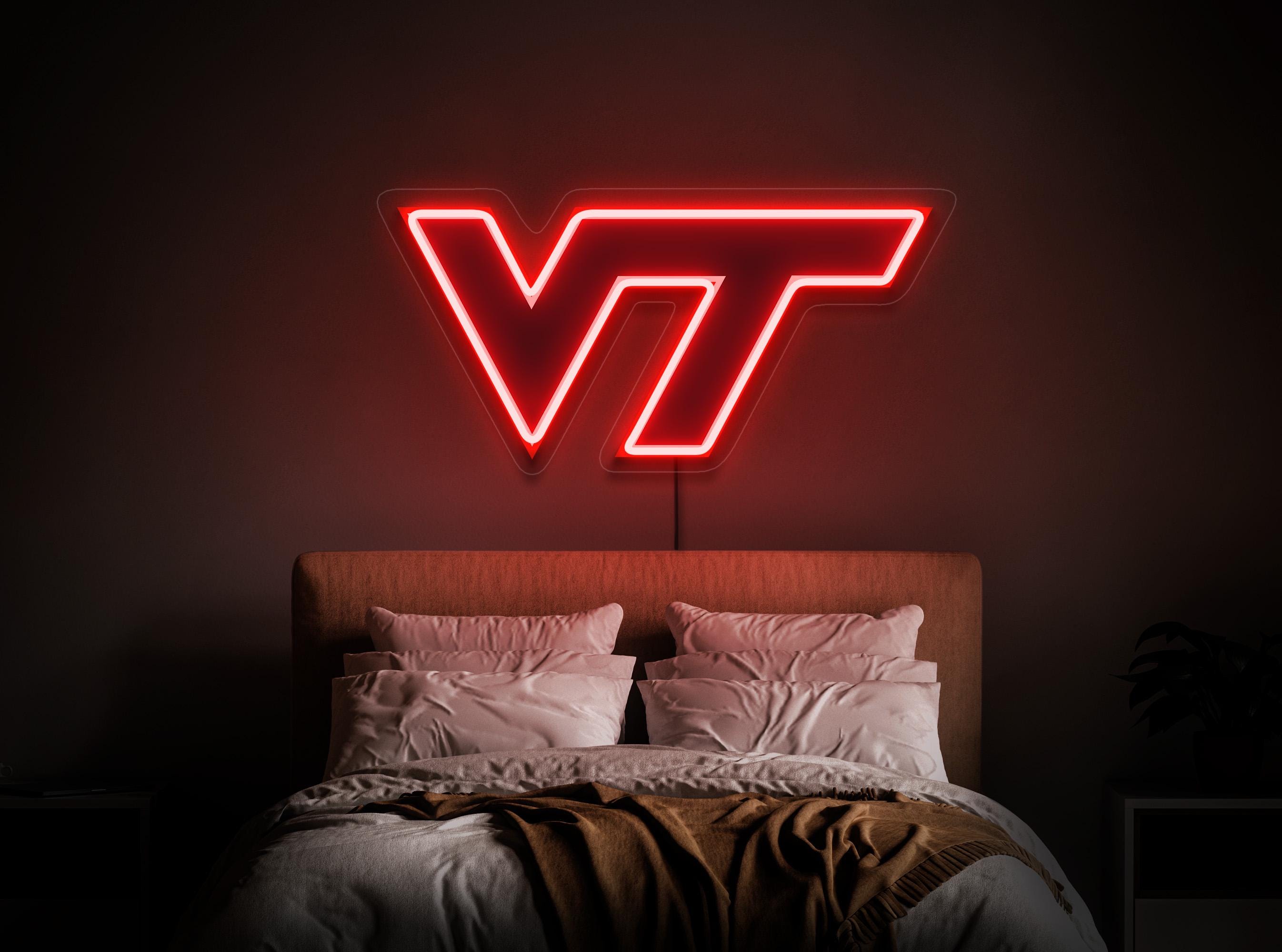 Virginia Tech University Neon Sign, Virginia Tech Hokies Neon Sign, VT ...