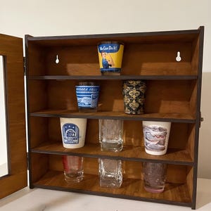 Shot Glass Display With Door, Shot Glass Shelf, Shot Glass Display Wall ...
