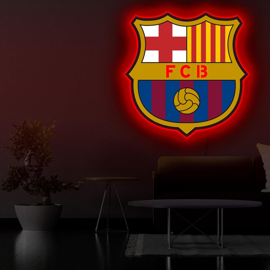 Barcelona Neon Sign, FC Barcelona Logo Sign, Barcelona Led Sign, FC ...