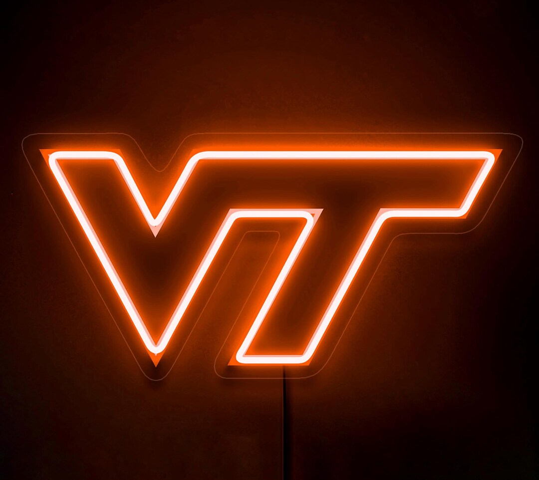 Virginia Tech Neon Sign, VT Neon Sign, Virginia Tech Light Sign, Hokies ...