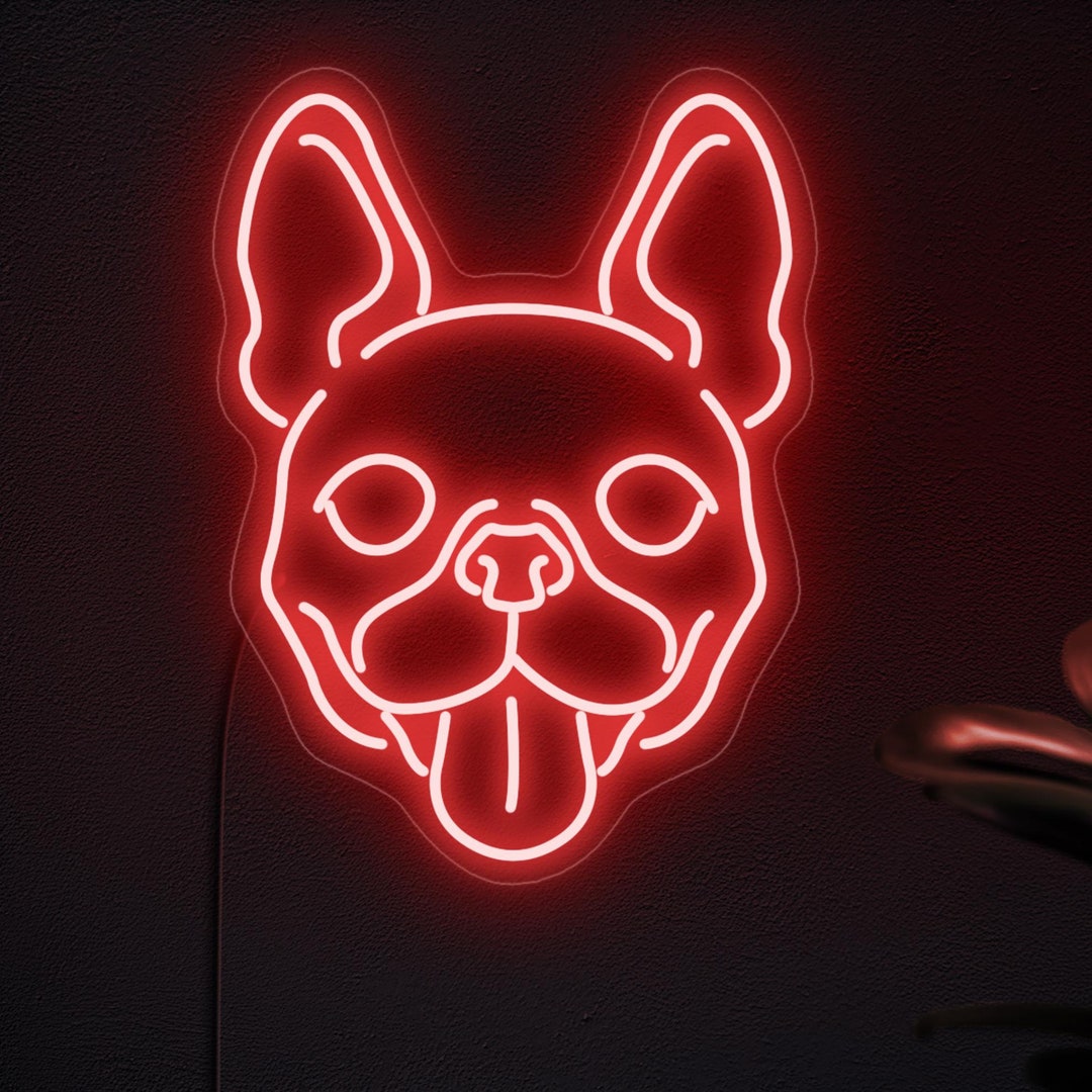 Dog Neon Sign, Pug Neon Sign, French Bulldog Neon Sign, Dog Led Sign ...