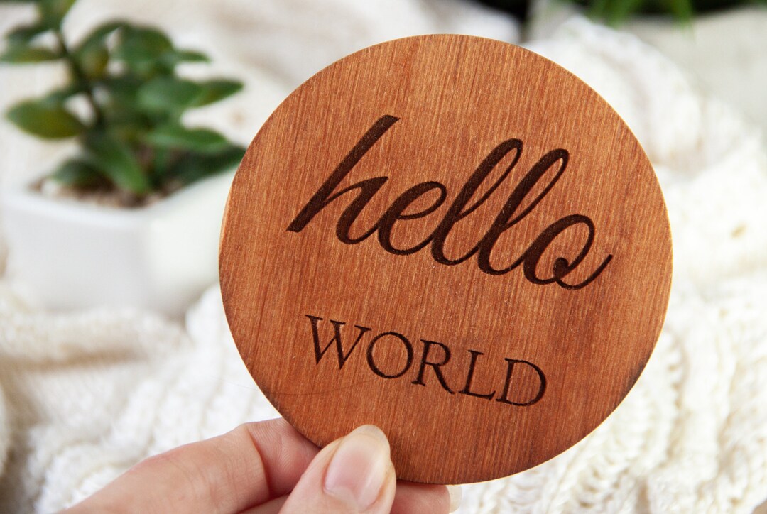 Wooden Milestone Markers, Wooden Monthly Milestone Cards, Wooden Baby ...