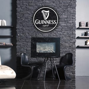 Guinness Neon Sign, Guinness Led Sign, Guinness Beer Logo, Guinness ...