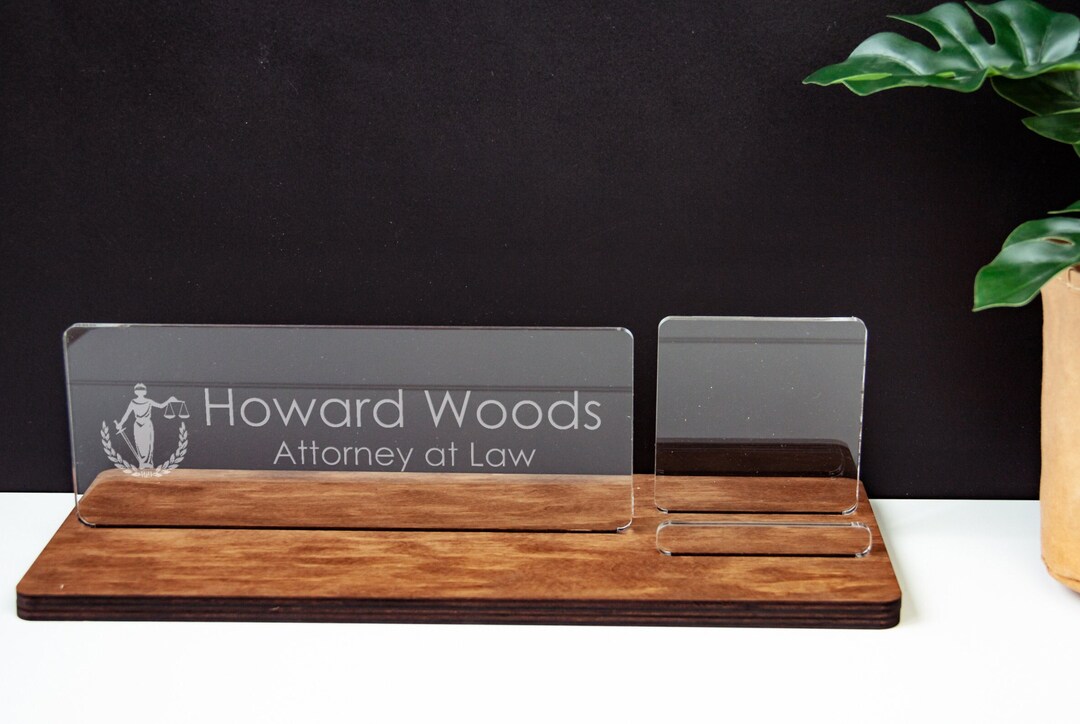 Lawyer Desk Name Plate, Attorney Desk Name Plate, Judge Name Plate Desk ...