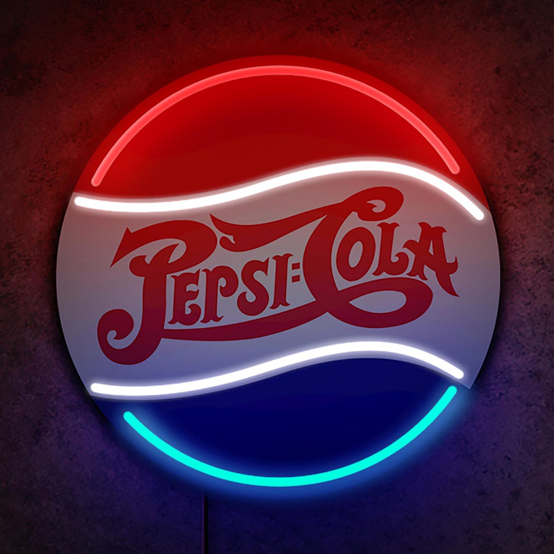 Pepsi Cola Neon Sign, Pepsi Cola Logo Sign, Vintage Pepsi Sign, Pepsi ...