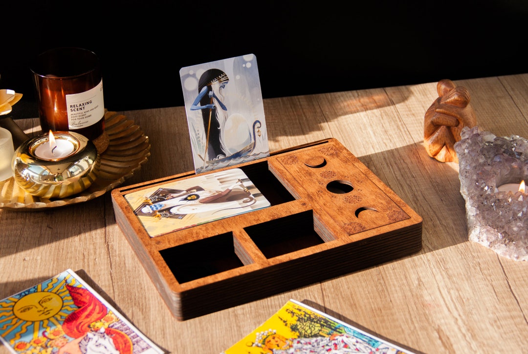 Tarot Deck Case, Oracle Box, Tarot Cards Storage, Tarot Wooden Box ...
