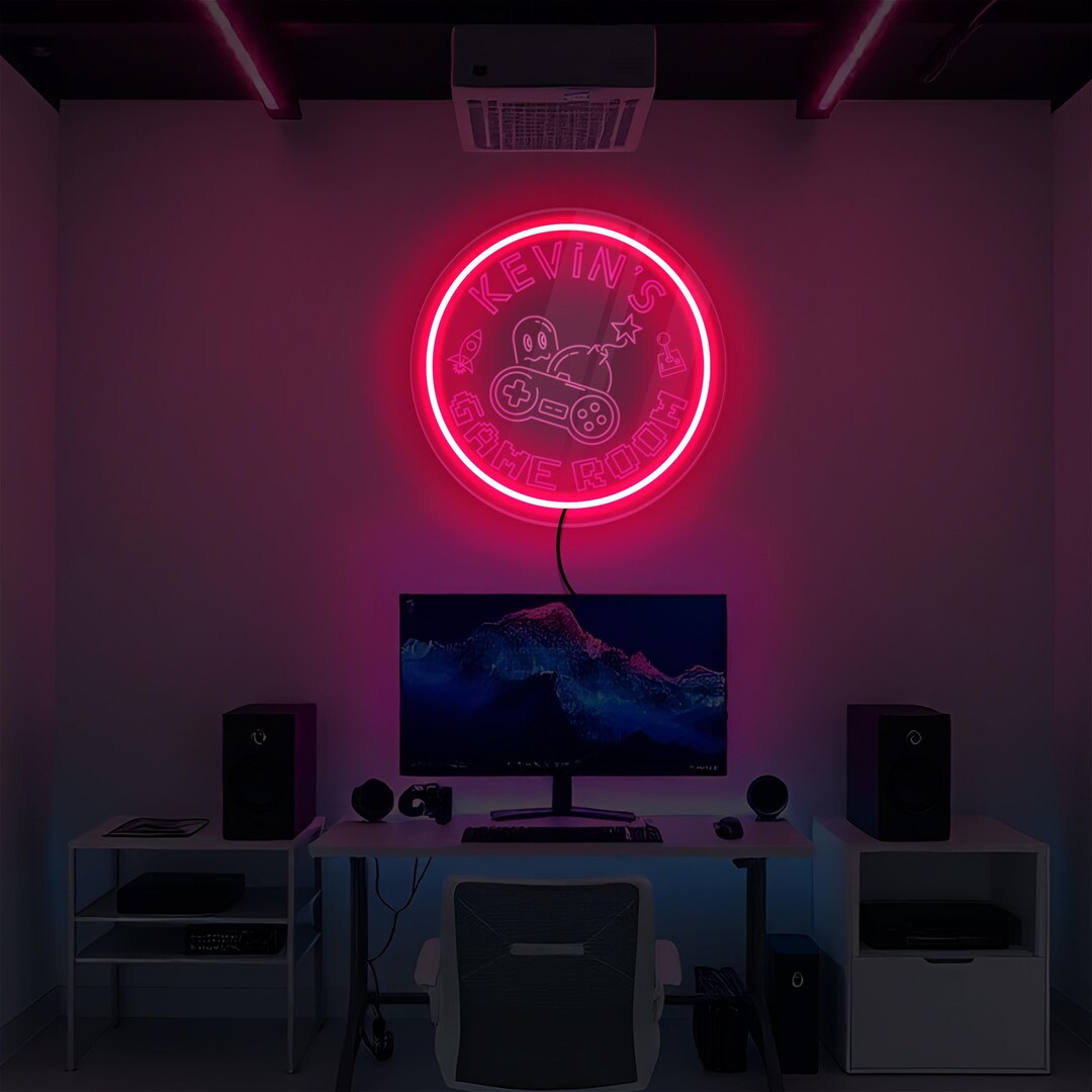 Custom Gamer Neon Sign, Gamer Name Led Sign, Customized Led Neon Sign ...