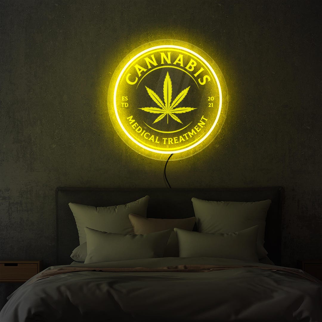 Cannabis Neon Sign, Marijuana Neon Sign, Medical Marijuana Sign, Smoker ...