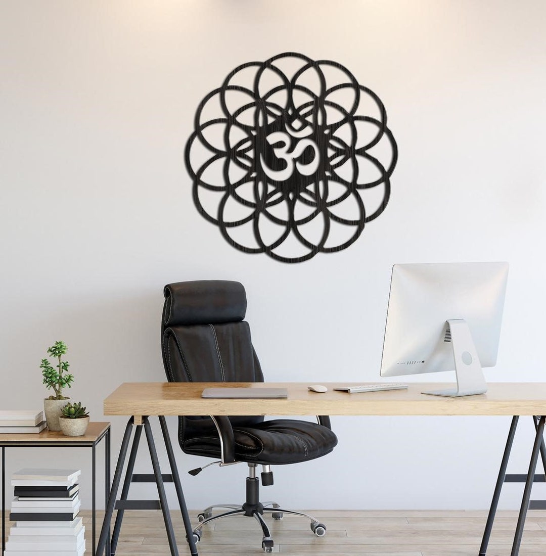 Om Wall Decor, Om Wall Art, Om Wooden Art, Wood Om, Om Symbol Wall ...