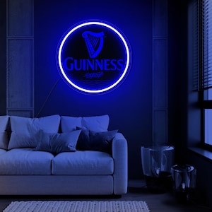 Guinness Neon Sign, Guinness Led Sign, Guinness Beer Logo, Guinness ...