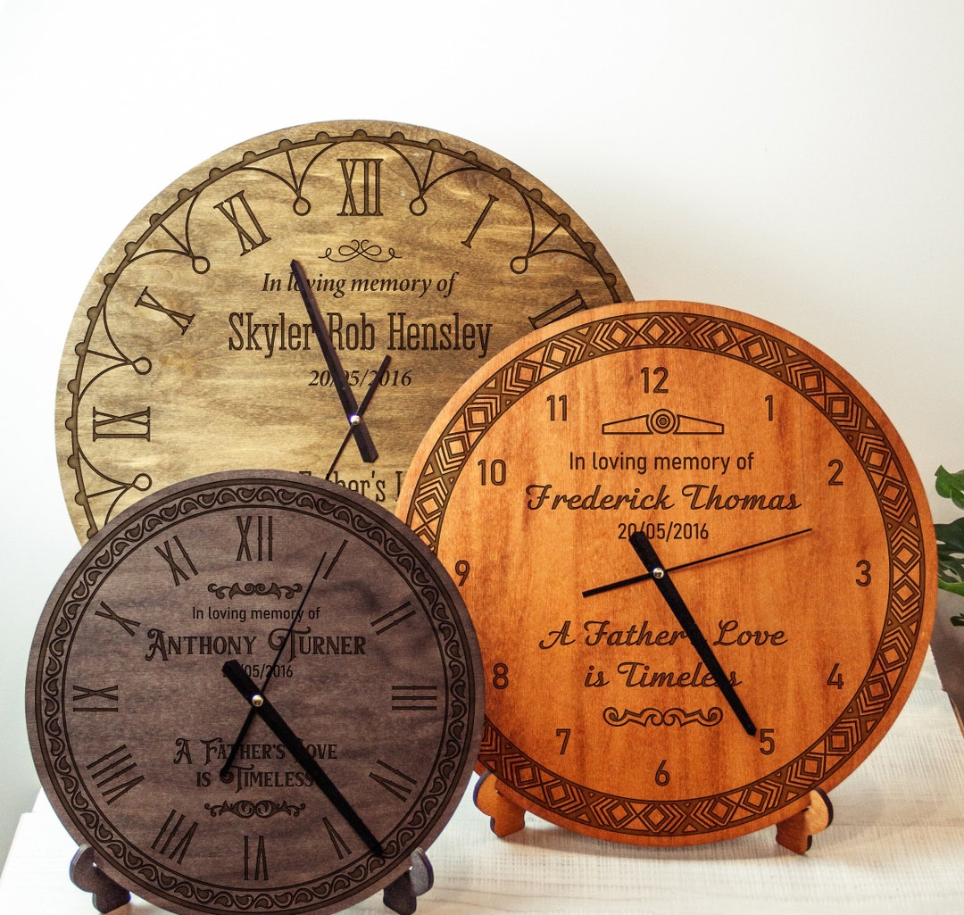 Memorial Clock, Memorial Gift for Loss of Mother, Memorial Gift Son ...