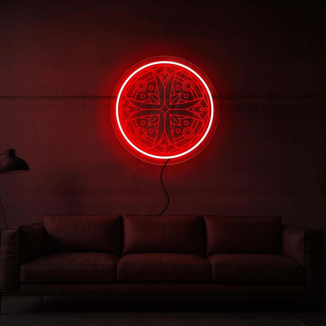 Gothic Neon Decor, Cathedral Window Wall Decor, Gothic Neon Lighting ...