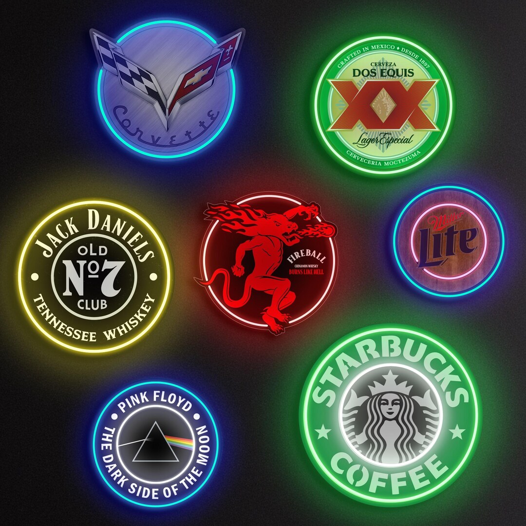 Custom Neon Aesthetic Sign, Neon Sign Printable, Personalized Neon Sign ...