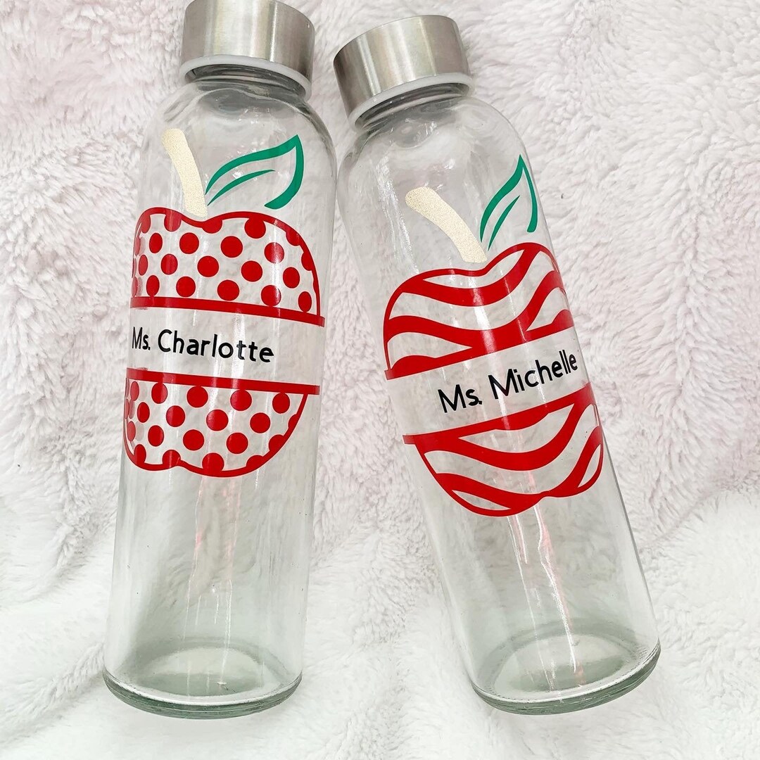 Customizable Glass Water Bottles - Etsy