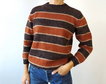 Striped Wool Sweater | Etsy