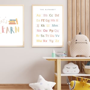 Set of 8 Educational Posters, Homeschool Prints,maria Montessori ...