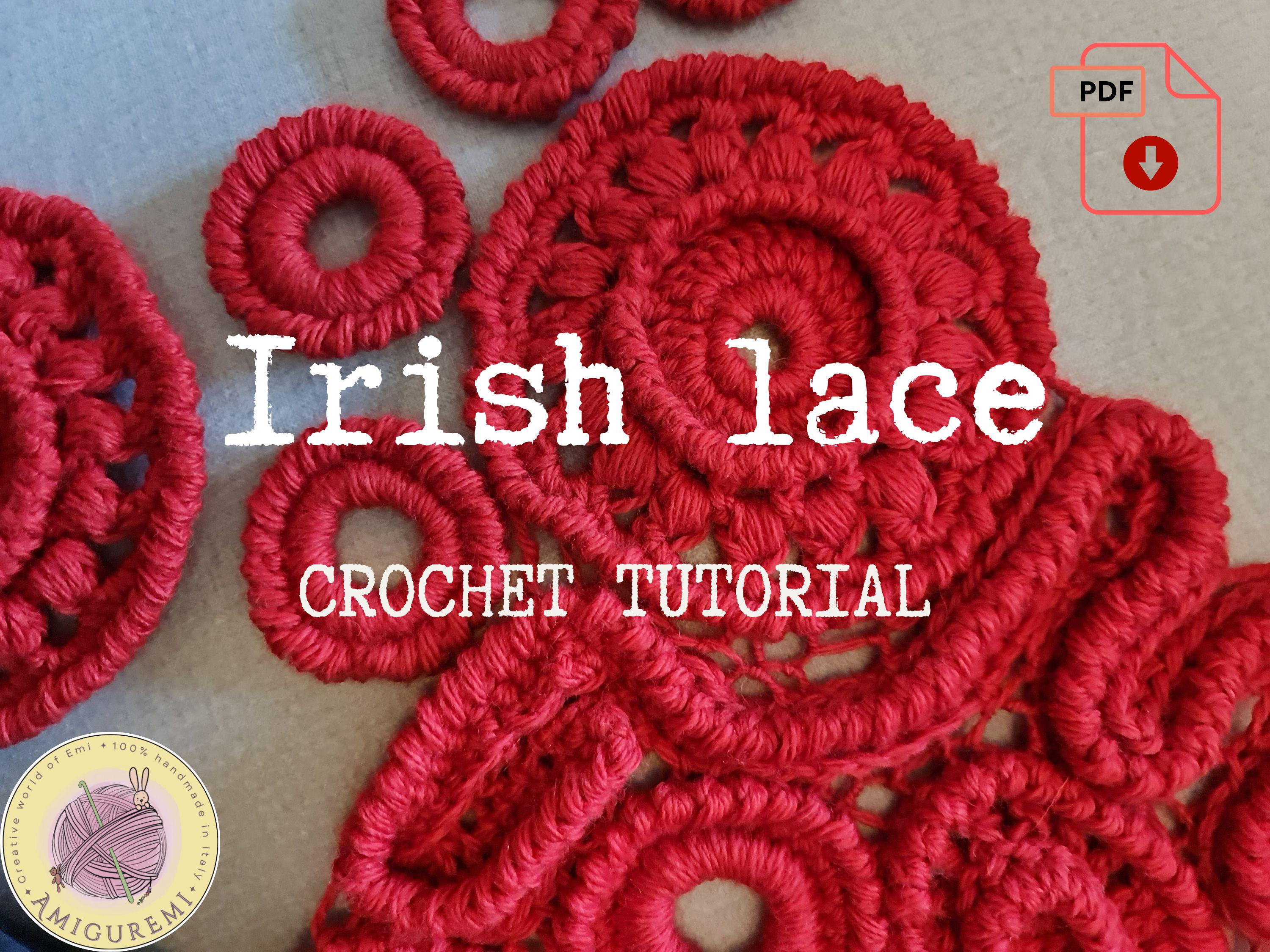 Irish Lace Crochet Motifs Pattern: Cardigan, Jacket, Blouse (PDF ...