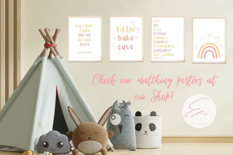 Little Babe Cave Boho Nursery Wall Art Print Boho Kids Room Decor Boho ...