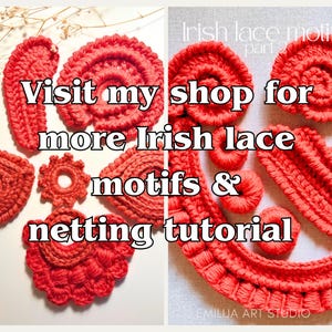 Irish Lace Crochet Motifs Pattern: Cardigan, Jacket, Blouse (PDF ...