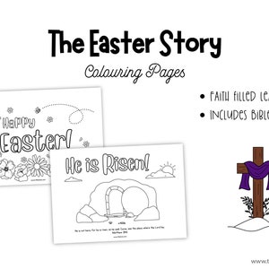 Easter Coloring Pages for Kids Bible Verse Worksheets Printable Sunday ...