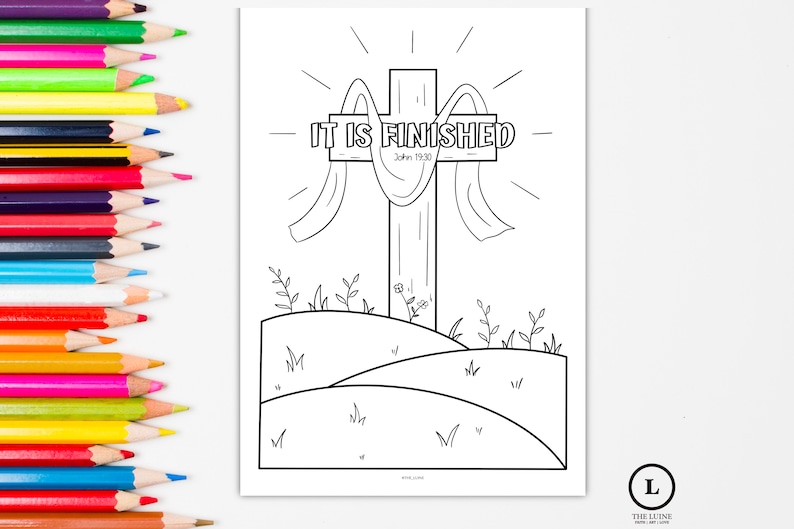 Printable He is Risen Colouring Pages Sunday School Colouring - Etsy