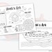 Noah’s Ark Activity Placemat for Kids Bible Verse Activity Sheets ...