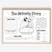 Nativity Activity Placemat for Kids | Bible Verse Worksheet | Sunday ...